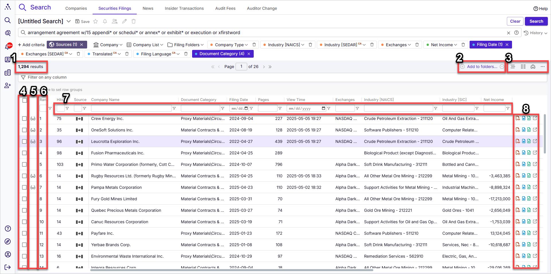 Search Results Grid